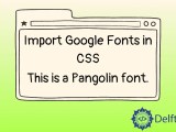 How To Import Google Fonts In Css Delft Stack