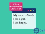 How To Write A Multiline String Literal In C Delft Stack