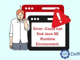 No Se Pudo Encontrar El Entorno De Tiempo De Ejecución De Java Se