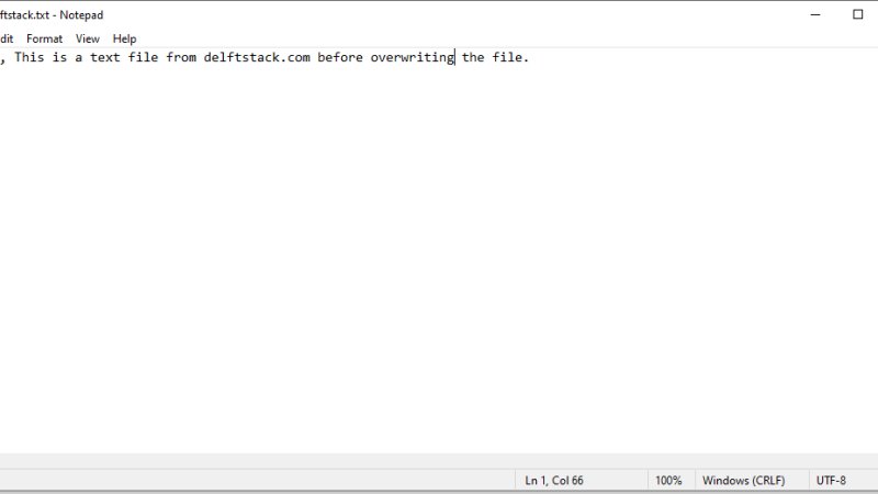 Overwrite a File in Java  Delft Stack.
