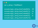 Javascript String Charcodeat Method Delft Stack