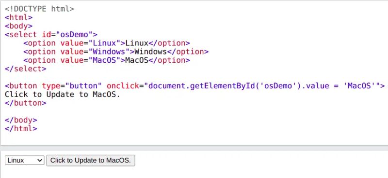 How to Set Selected Option in JavaScript | Delft Stack