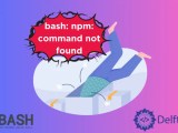How To Solve Npm Command Not Found Error In Bash Delft Stack