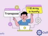 How To Transpose A 1d Array In Numpy Delft Stack