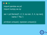Pandas Series Series Unique Function Delft Stack