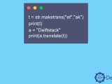 Maketrans Python