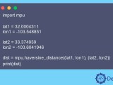 Calculate The Distance Between Two Gps Points In Python Delft Stack