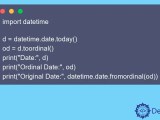 Python Datetime Date Date Toordinal Method Delft Stack