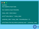 How To Get Yesterday S Date In Python Delft Stack