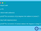 Python Math Radians Method Delft Stack