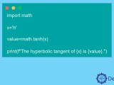 Python Math Tanh Method Delft Stack