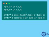 How To Compare Python Tuples Delft Stack
