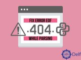 How To Fix Error Eof While Parsing In Python Delft Stack