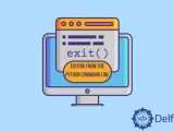 Como Sair Da Linha De Comando Do Python Delft Stack