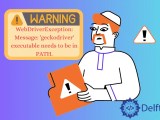 Webdriverexception Message Geckodriver Executable Needs To Be In Path