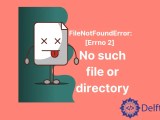How To Fix The No Such File In Directory Error In Python Delft Stack