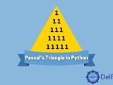 How To Make A Pascal S Triangle In Python Delft Stack