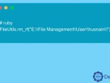 How To Delete File In Ruby Delft Stack