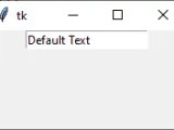 How To Set The Default Text Of Tkinter Entry Widget Delft Stack