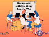 How To Declare And Initialize String Array In Vba Delft Stack
