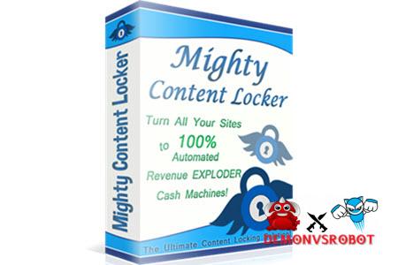 Mighty Content Locker (2024) Reviews and bonus - Demon VS Robot