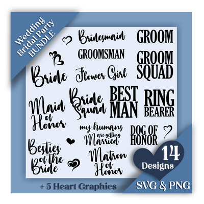 My Humans Are Getting Married SVG Wedding Design Bundle