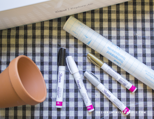 Monogram Plant Pots - Floral Stencils - Designs By Miss Mandee