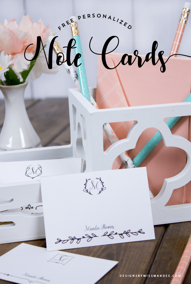 Personalized Note Cards - Designs By Miss Mandee