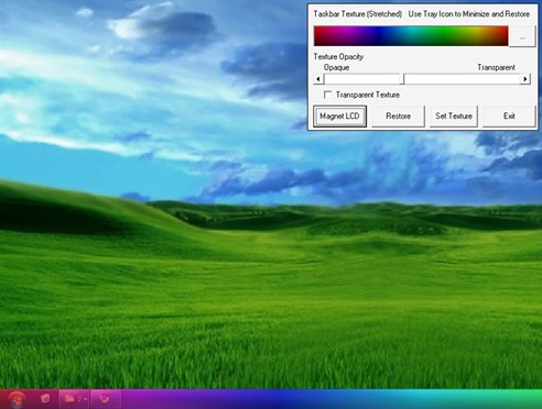 Descargar Texturized Taskbar, personaliza tu barra de tareas