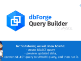 Mysql Query Builder Tool To Generate And Edit Queries Visually