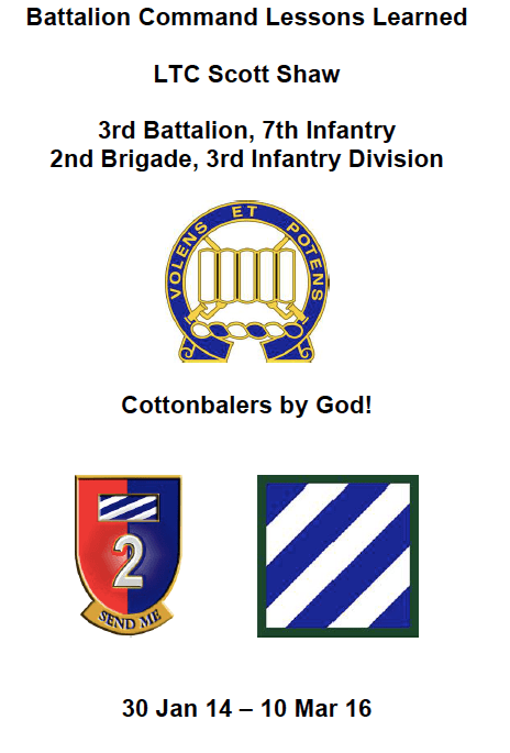 Battalion Command Lessons Guidebook | Developing Your Team