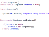 Singleton Pattern In Java Devstringx