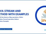 All About Java Streams And Its Methods With Example Devstringx