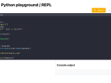 Free Online Python Playground Repl