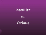 Identifier Vs Variable What S The Difference