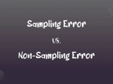 Sampling Error Vs Non Sampling Error What S The Difference