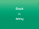Stack Vs Array What S The Difference