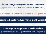 Winter Internship Program By Ihub At Iit Roorkee Diginique Techlabs