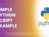 Simple Python Script Example Super Simple