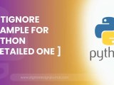 Gitignore Example For Python Detailed One