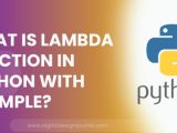 What Is Lambda Function In Python For Example