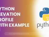 Python Elevation Profile With Example