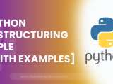 Python Destructuring Tuple With Examples
