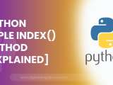 Python Tuple Index Method Explained