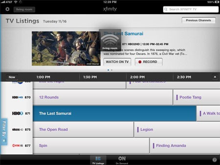 Comcast Xfinity iPad App is Amazing | digitalmediaphile