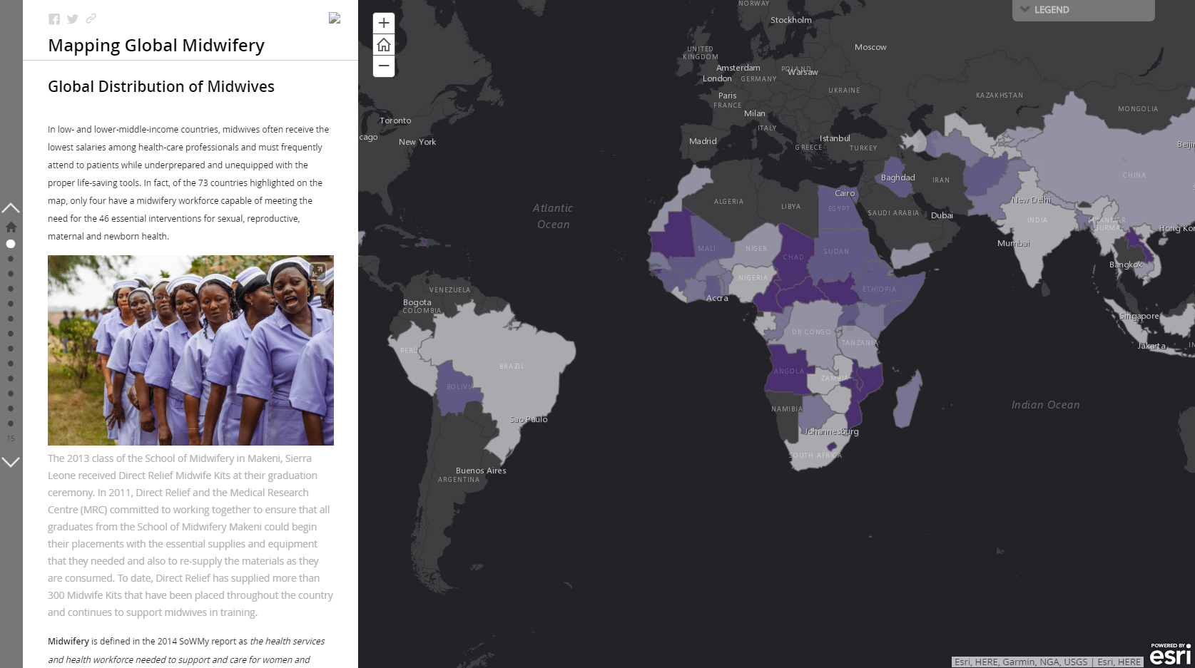 Midwives Globally: Inequalities and Solutions Revealed in Maps