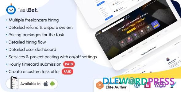 Download Taskbot A Freelancer Marketplace Wordpress Plugin V5 9 Free