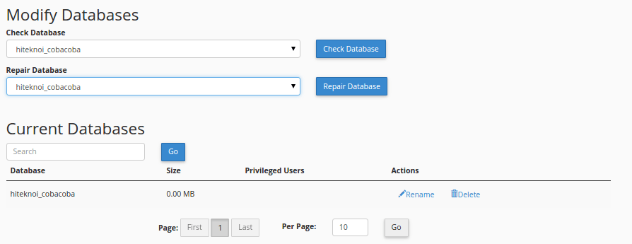 Menggunakan Fitur & Fasilitas MySQL Database di c-Panel – Tutorial ...