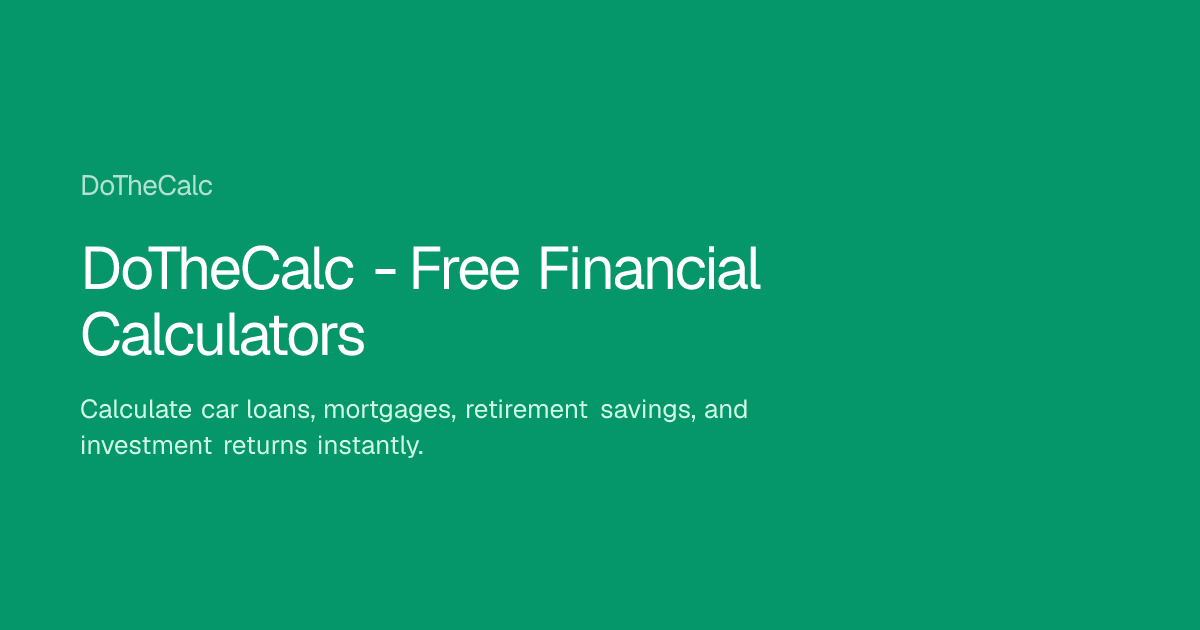 Daily Compound Interest Calculator Daily Compounding Dothecalc