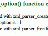 Xml Parser Set Option In Php